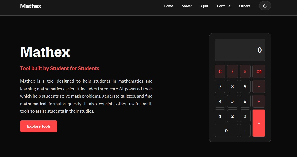 Mathex - Modern Math Tools
